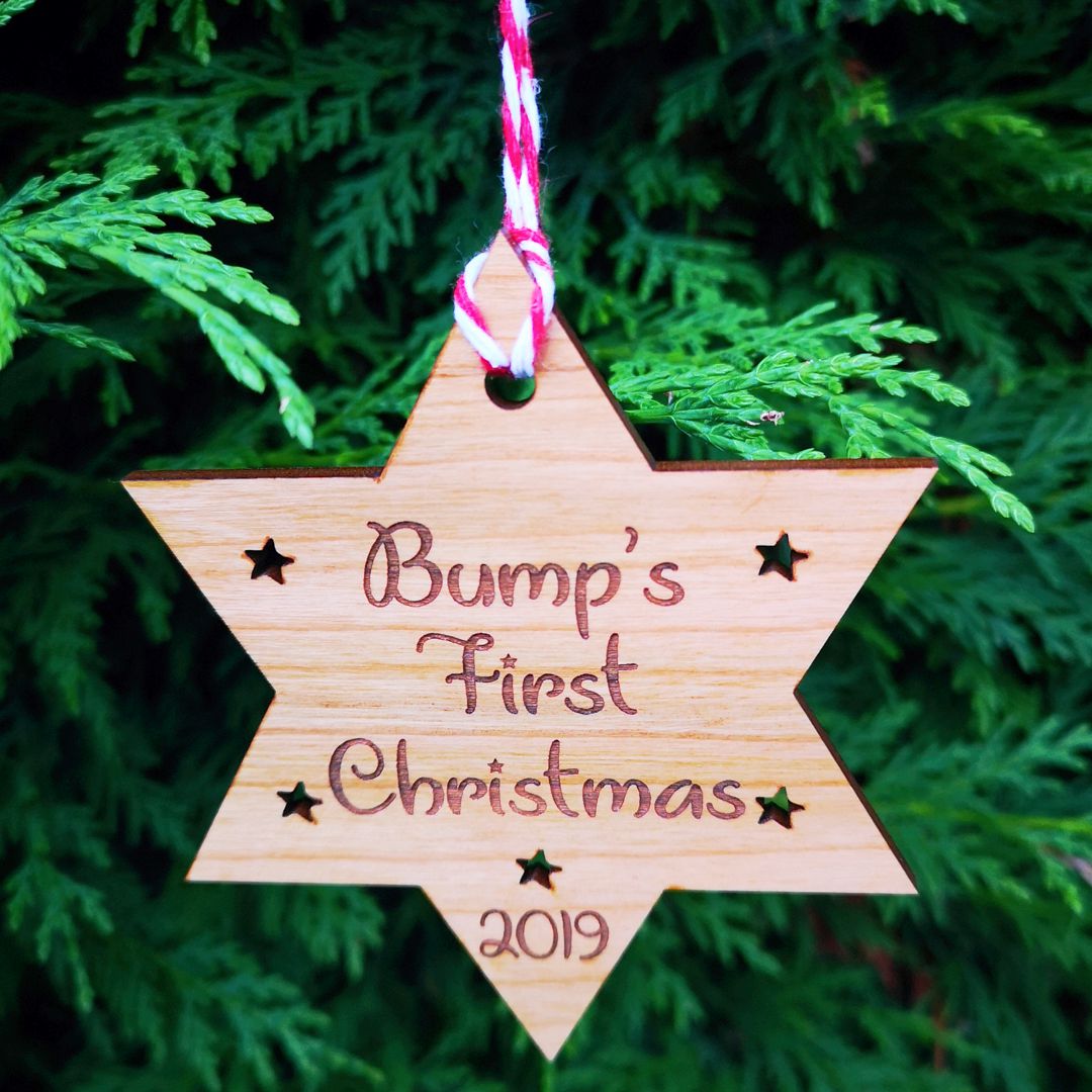 Bump's First Christmas Bauble – Personalised Gifts
