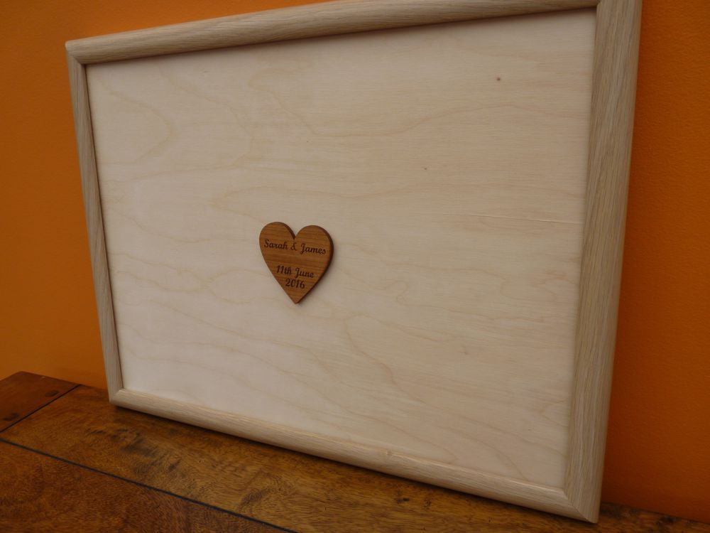 Personalised Wooden Framed Wedding Guest Board – Personalised Gifts