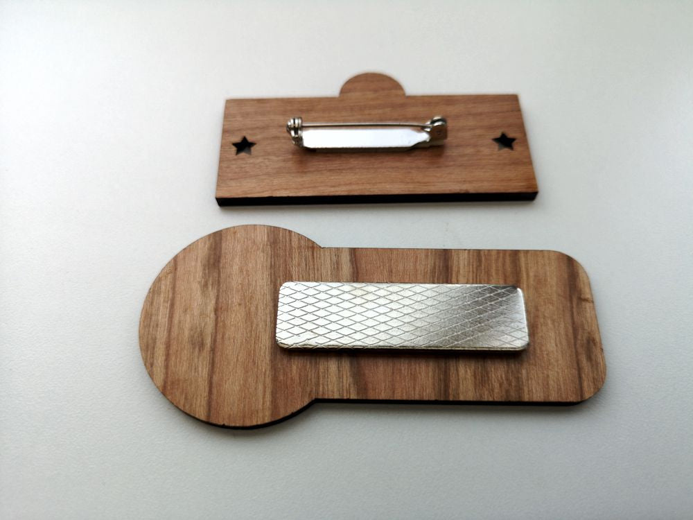 Wooden Name Badge – Personalised Gifts